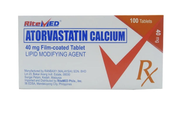 Ritemed Atorvastatin 40mg Genbrand Pharmacy